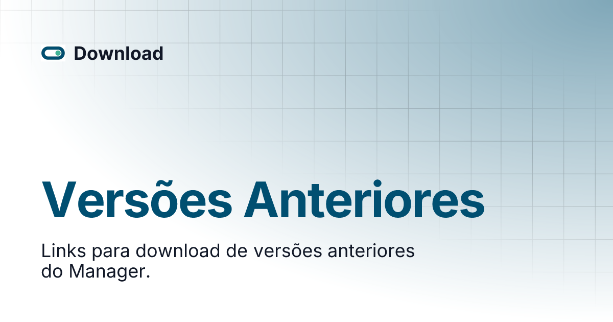 Versões Anteriores | Download