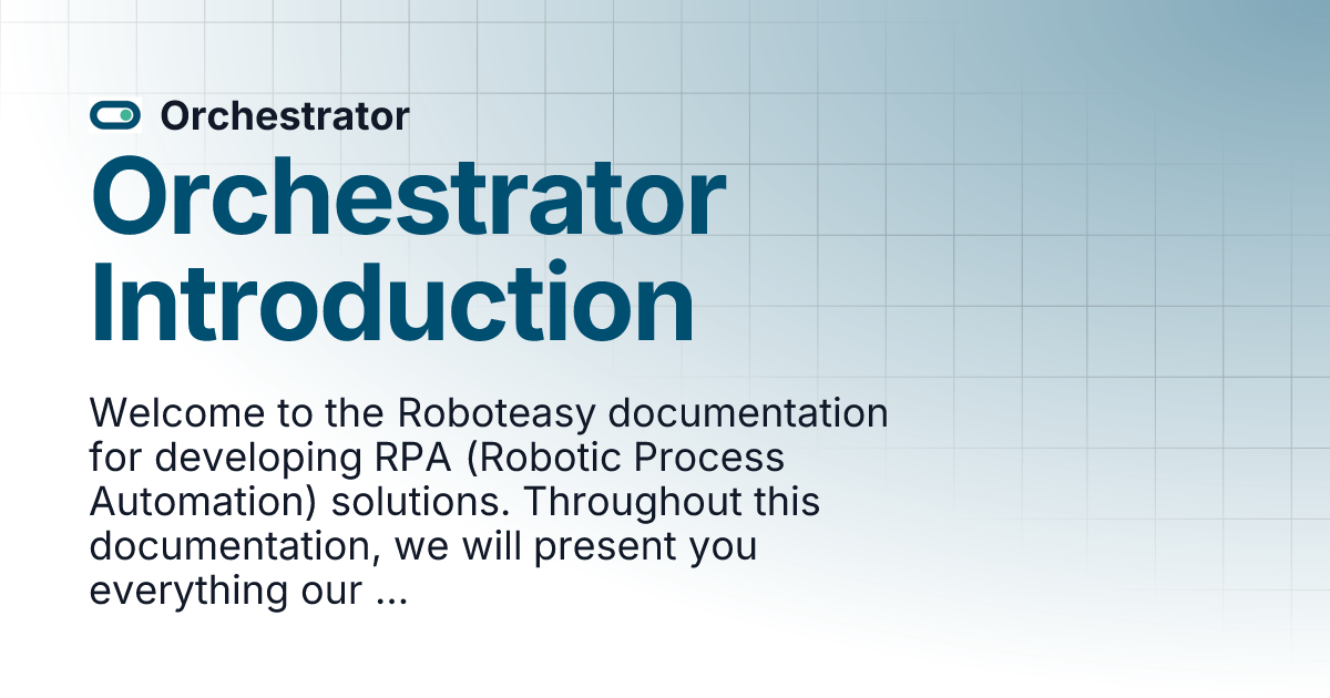 Orchestrator Introduction | Orchestrator