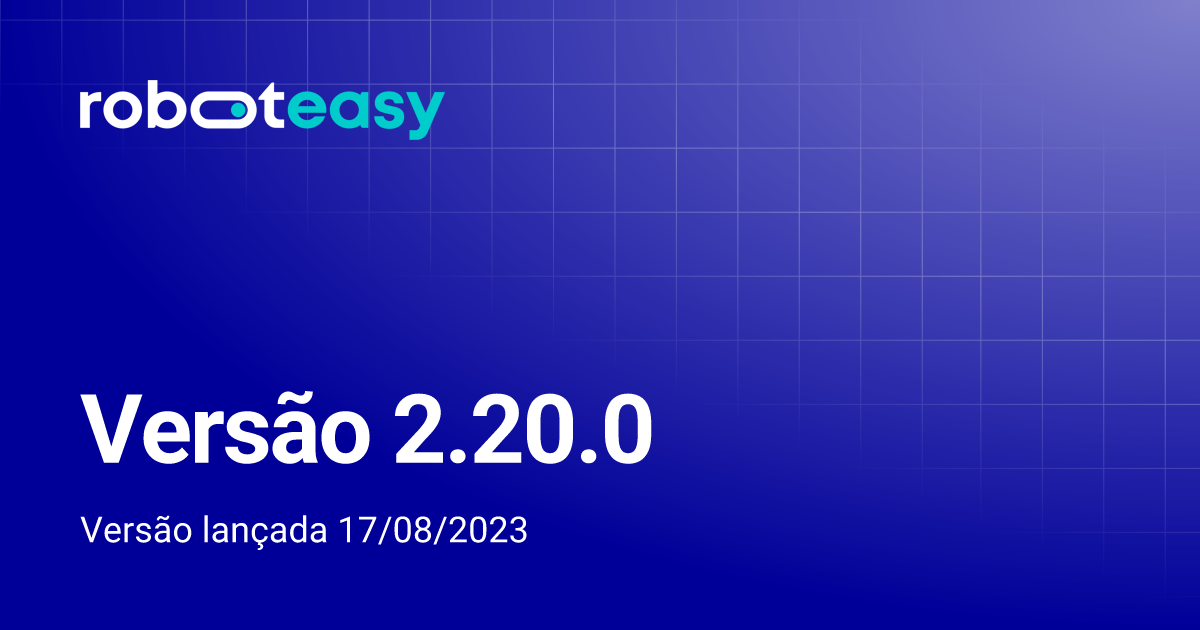 Versão 2.20.0 | Release Notes