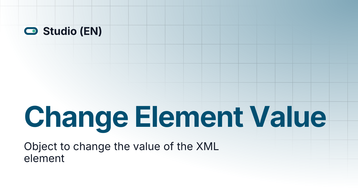 Change Element Value | Studio