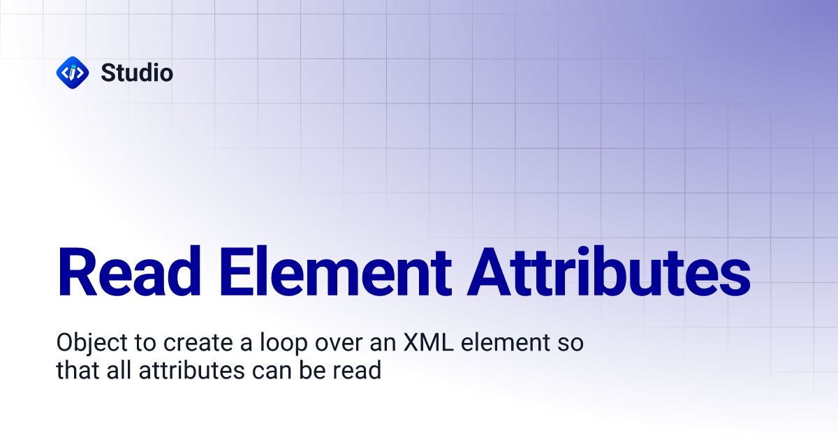 Read Element Attributes | Studio