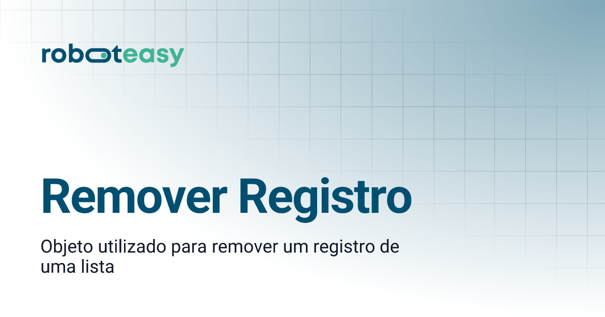 Remover Registro | Studio