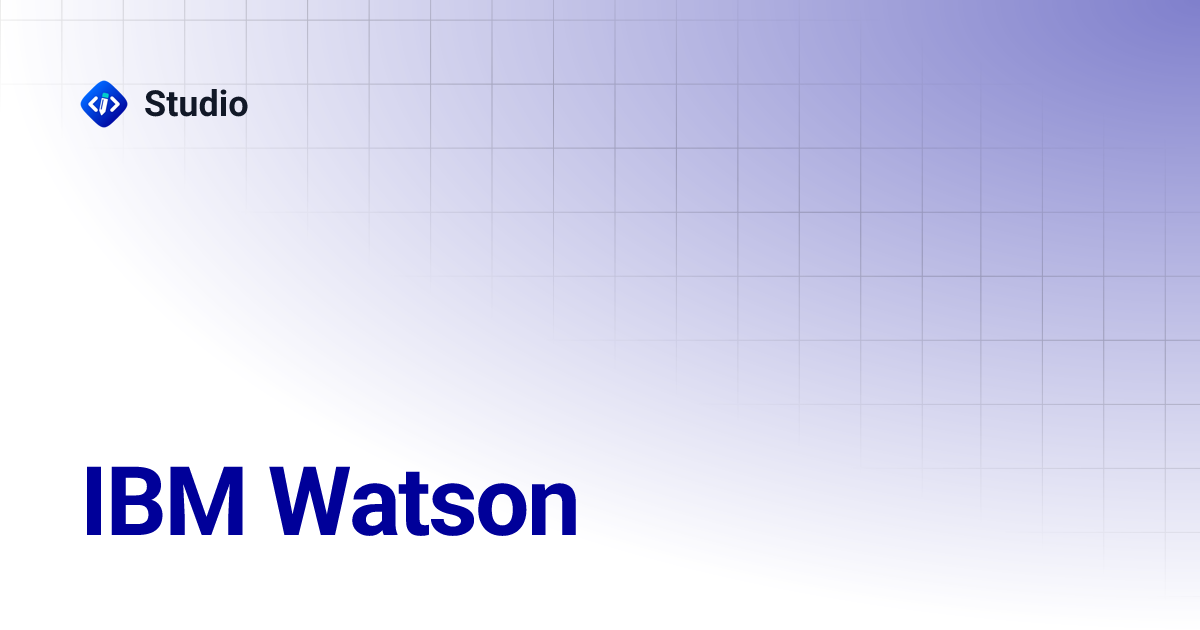 IBM Watson | Studio