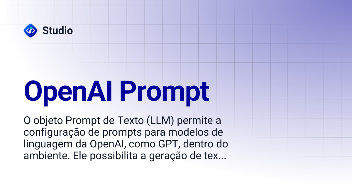 OpenAI Prompt | Studio